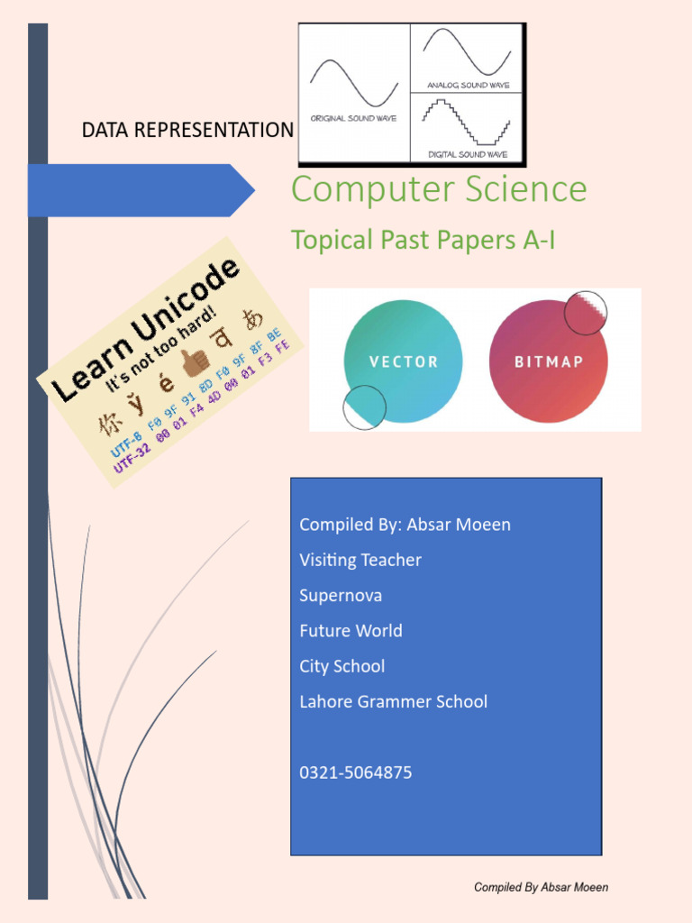 CS Topical, Ch1, Data Representation. (Zuki - World) Student | PDF