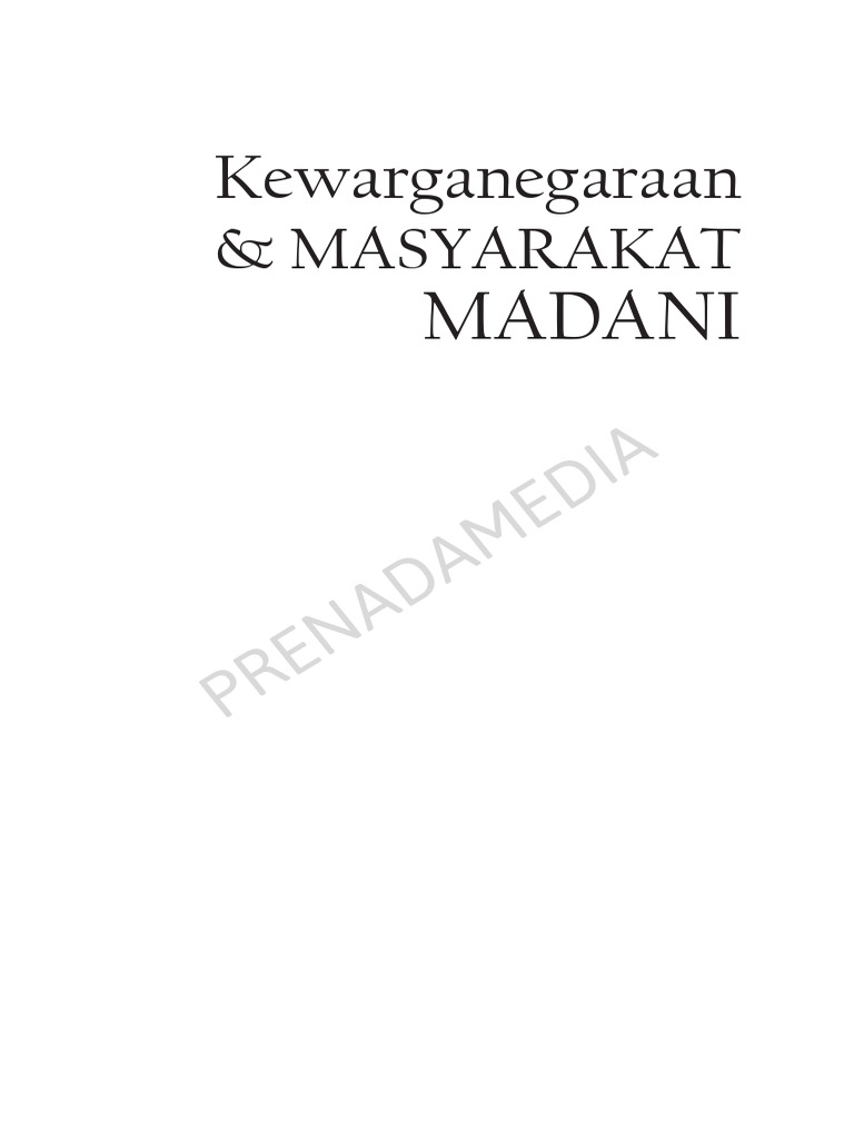 Konsep Masyarakat Madani 2 | PDF