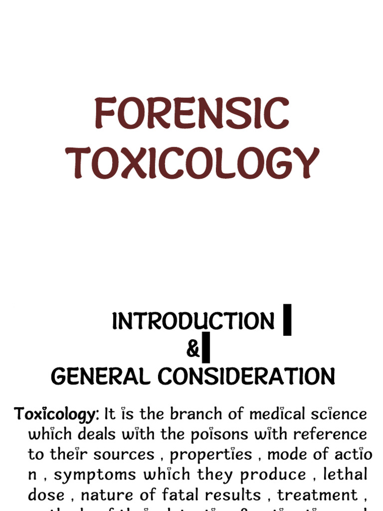 Forensic General Toxicology 2 Pdf