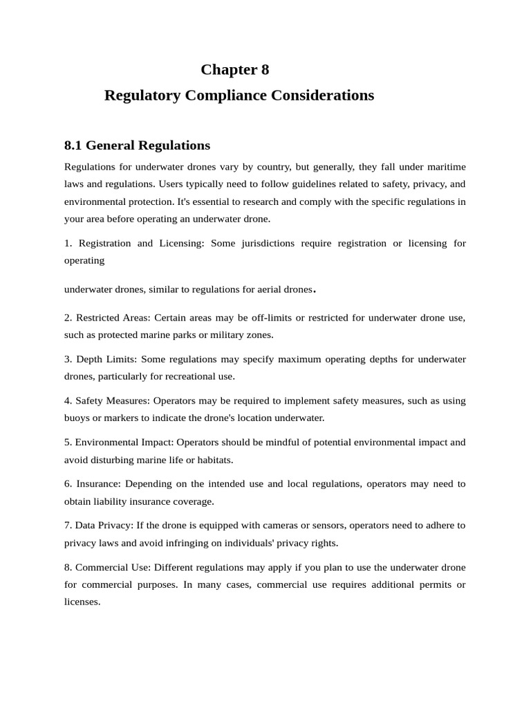 Regulatory Compliance Consideration | PDF