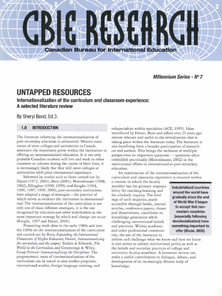Bond - Untapped Resources 2003 ED549984 | PDF