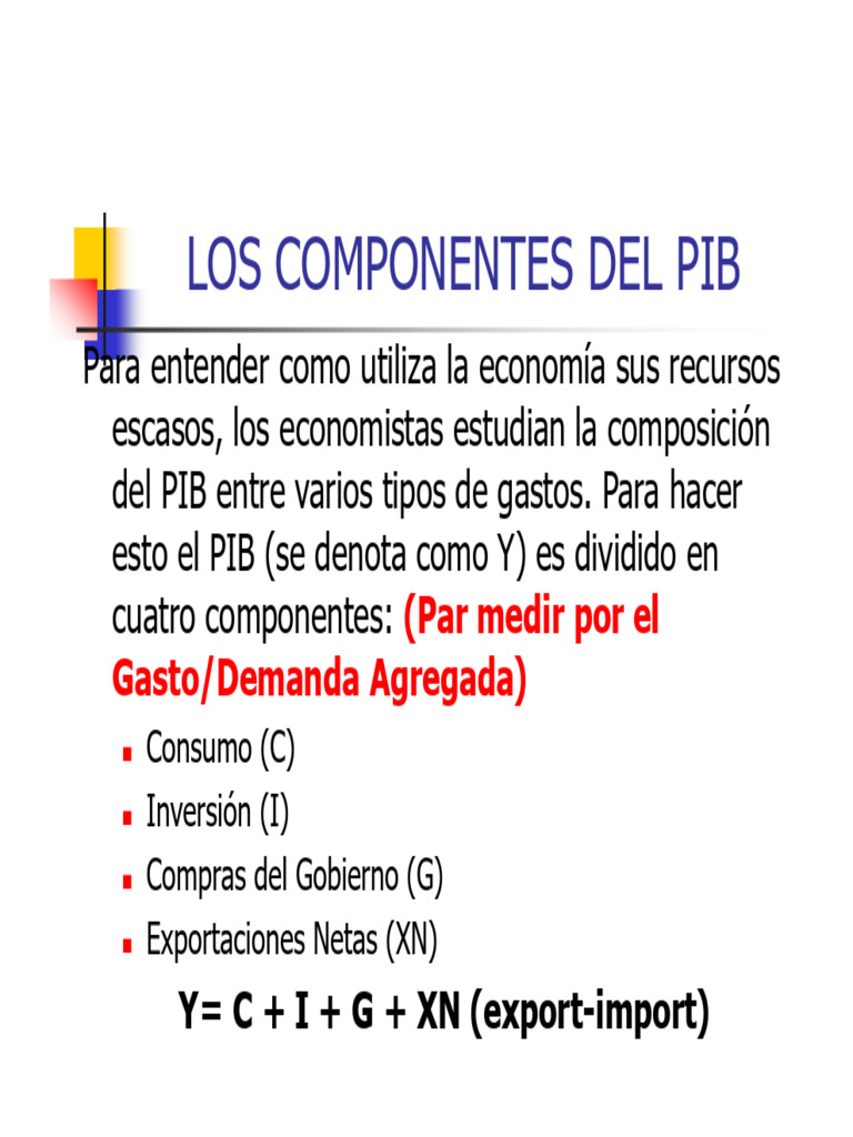 Los Componentes Del PIB | PDF