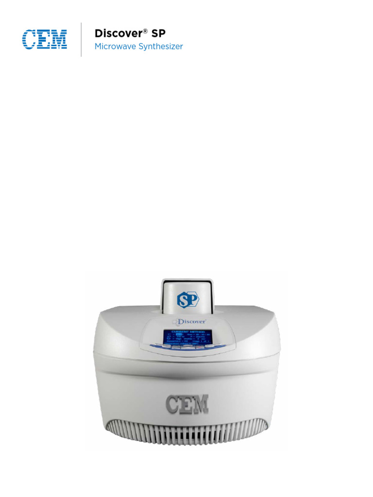 Microwave CEM Discover SP | PDF