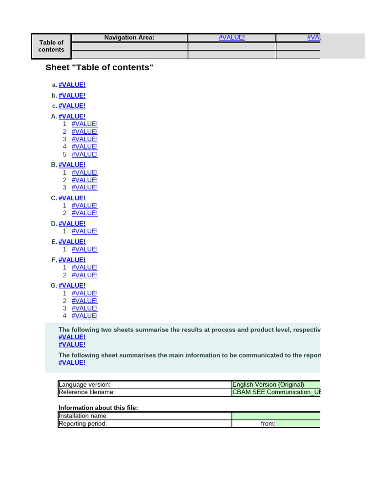 CBAM Reporting Template Guide | PDF | Rolling (Metalworking) | Pig Iron