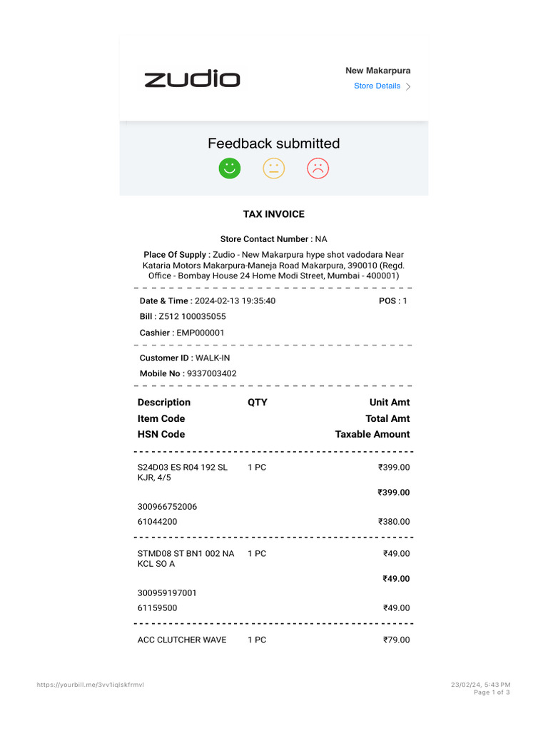 Your Bill Pdf