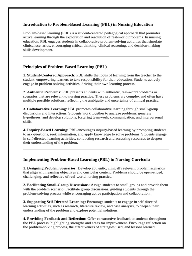 5 Problem Based Learning | PDF