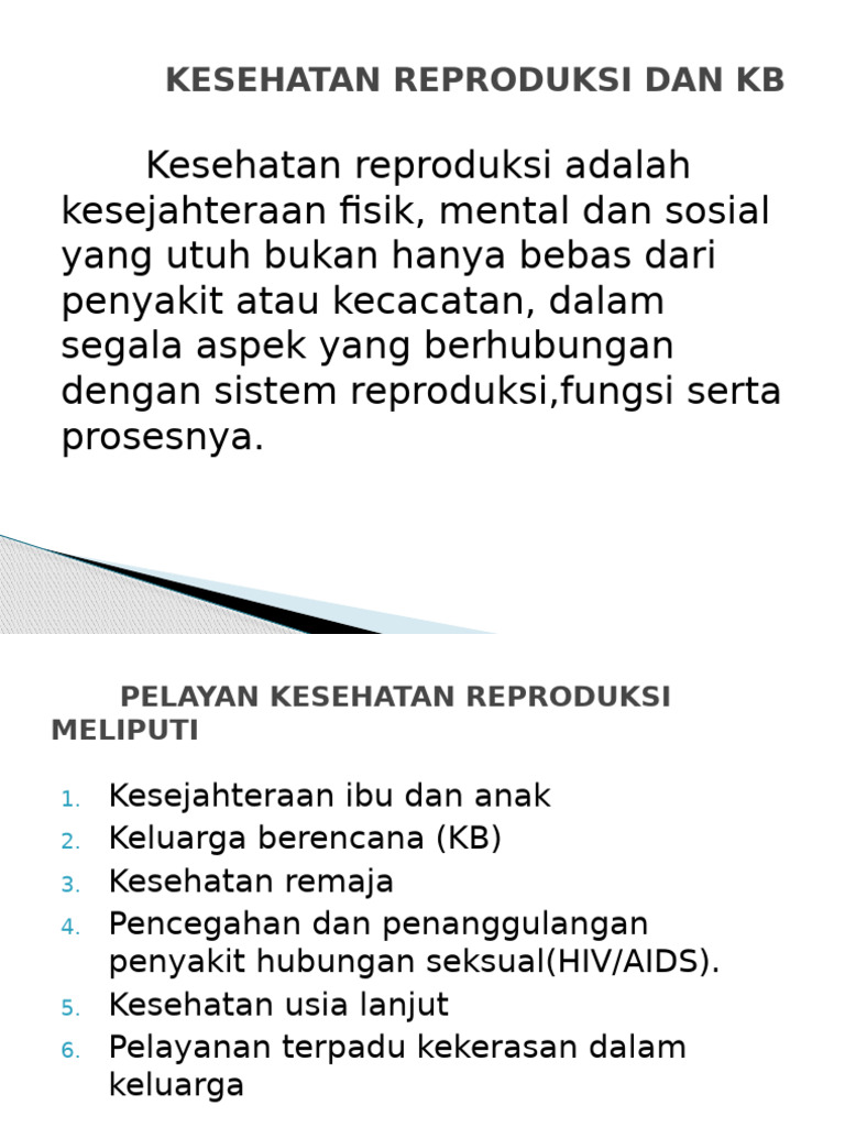 Kesehatan Reproduksi Dan KB | PDF