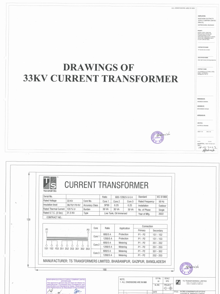 DR - 33 KV CT | PDF
