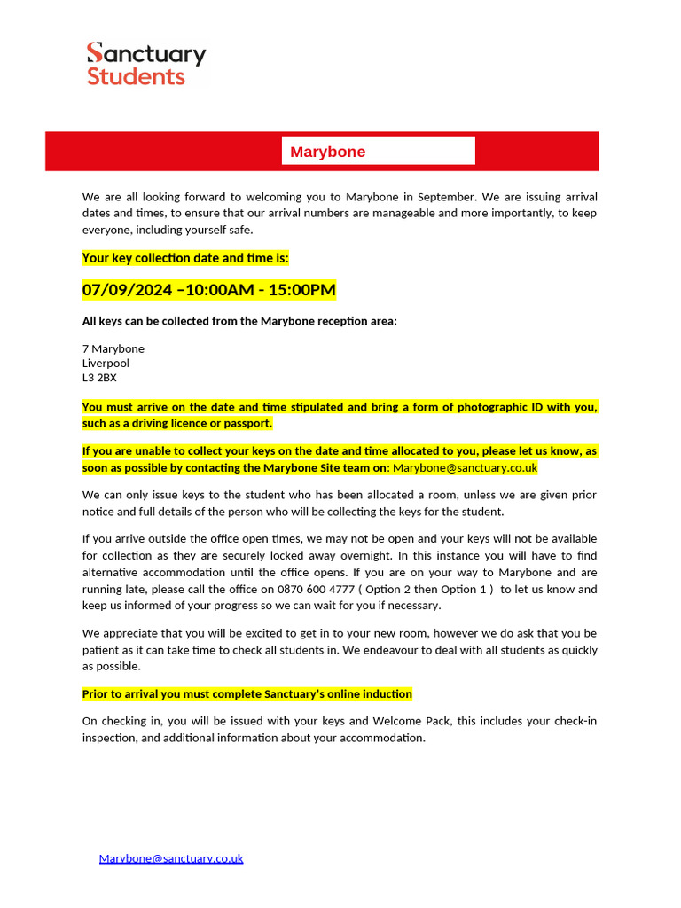 Arrival Information | PDF