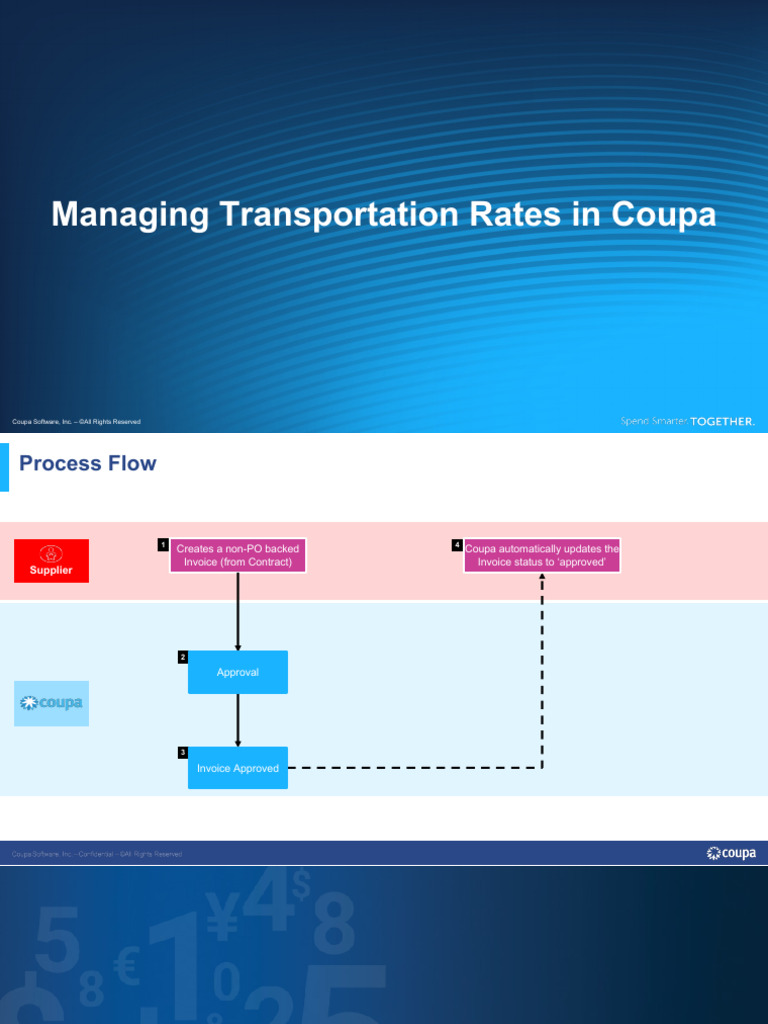 Managing Transportation Rates in Coupa | PDF