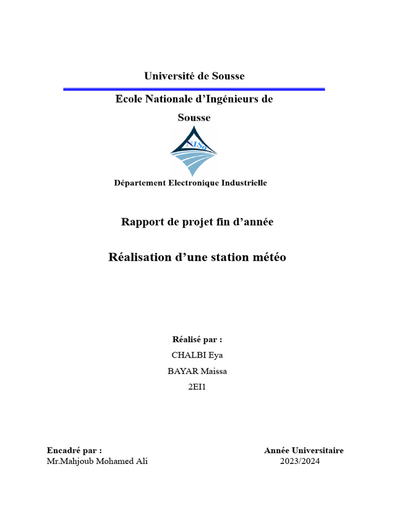 Rapport PFA | PDF