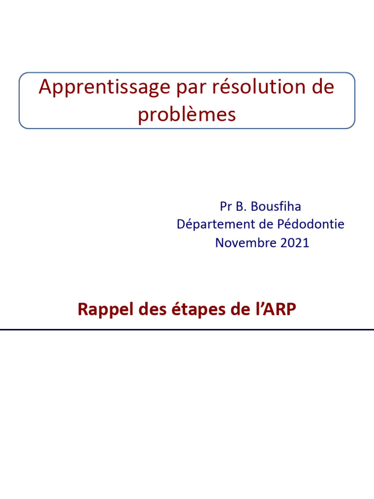ARP Espace Solution GR 2 PR Bousfiha | PDF