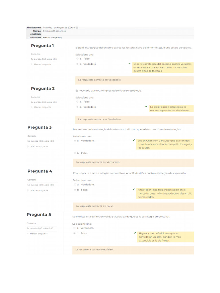 Autoevaluacion Inicial | PDF