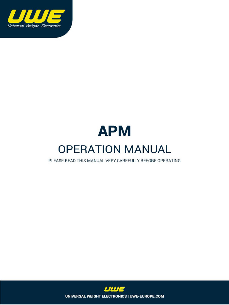 Manual EN APM | PDF