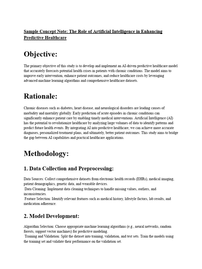 Sample of AI Concept Note | PDF