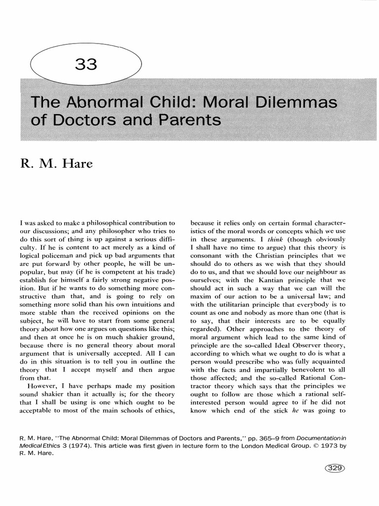 15 Hare - Abnormal Child | PDF