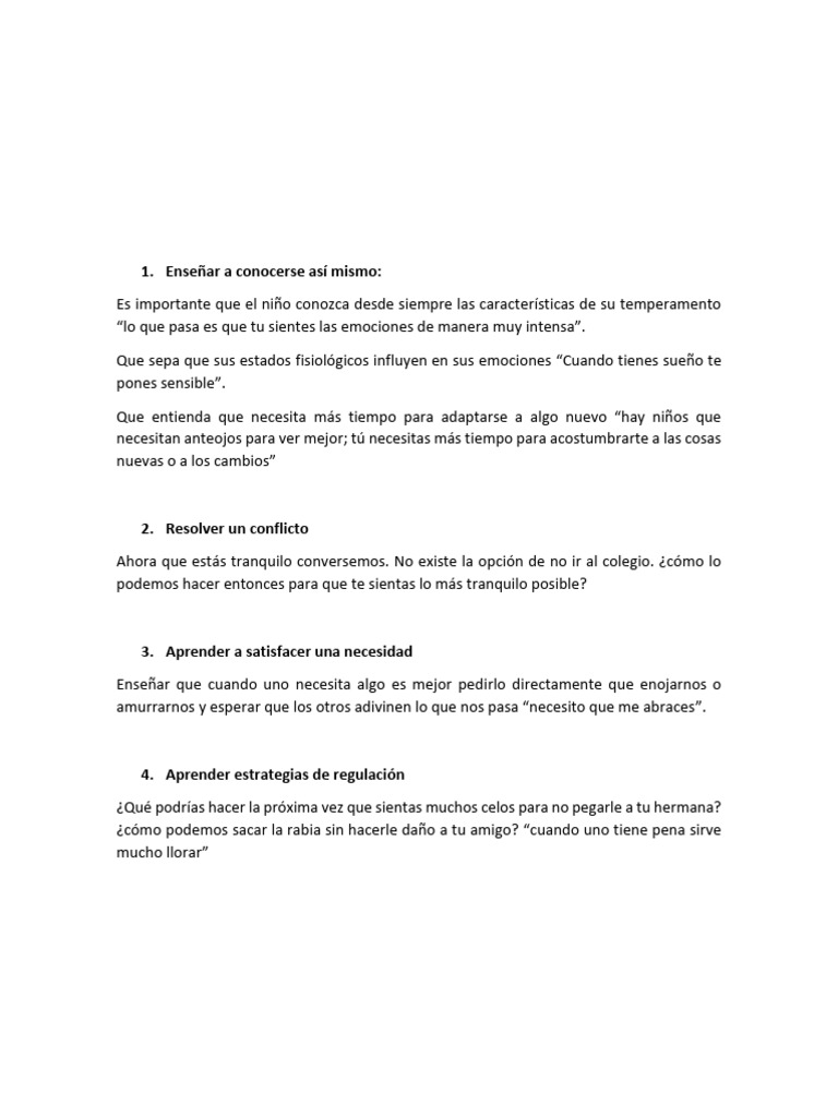 Refexiones Post Pataleta | PDF