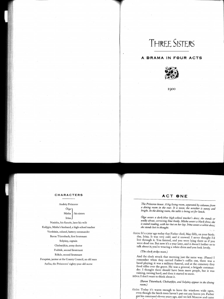 Three Sisters Perusal Script Act 3 To End (Pg. 280 - 318) | PDF