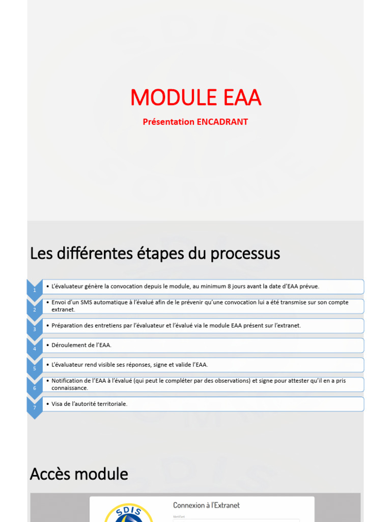 Presentation Encadrant - Module EAA | PDF