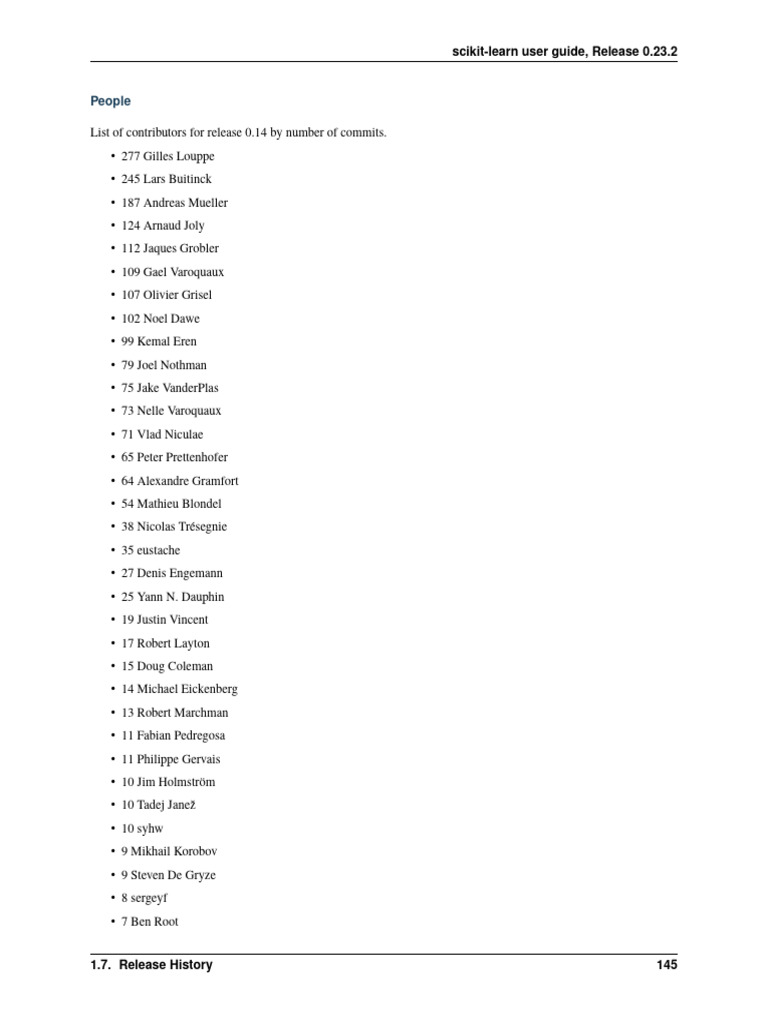 Scikit Learn Docs 2 | PDF