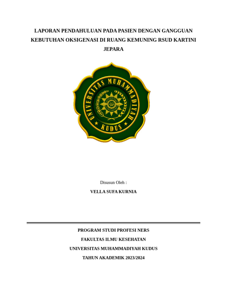 LP Kebutuhan Oksigenasi BRPN | PDF