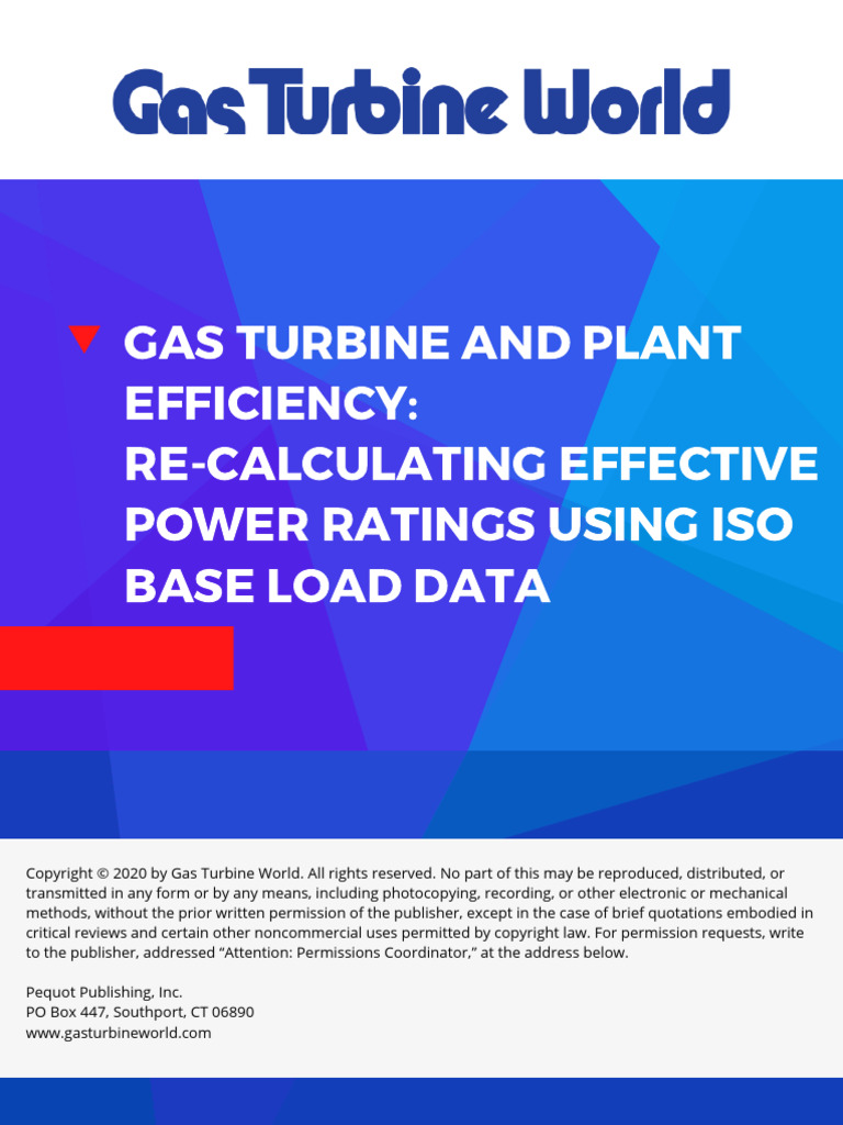 Gas Turbine Ratings & Plant Efficency | PDF