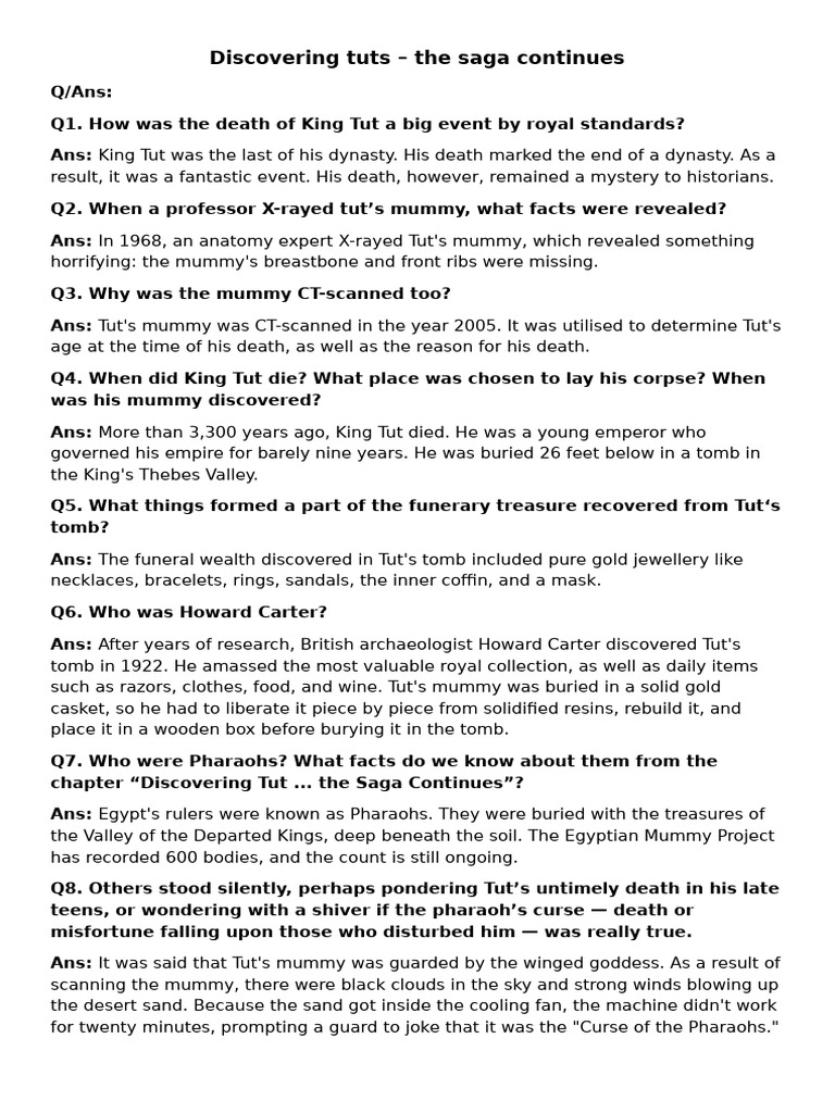 Discovering Tuts | PDF