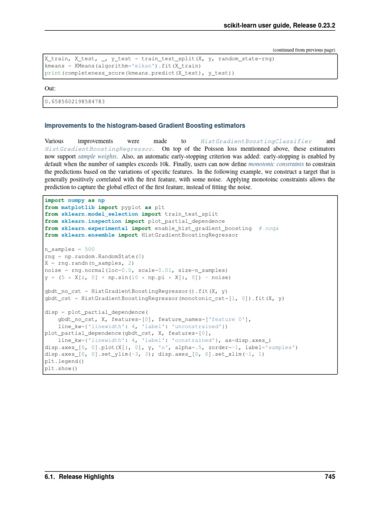 Scikit Learn Docs 6 | PDF