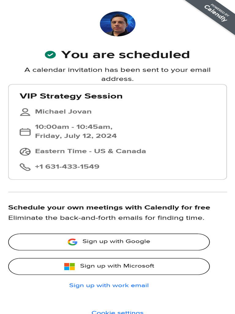 Confirmed - Calendly | PDF