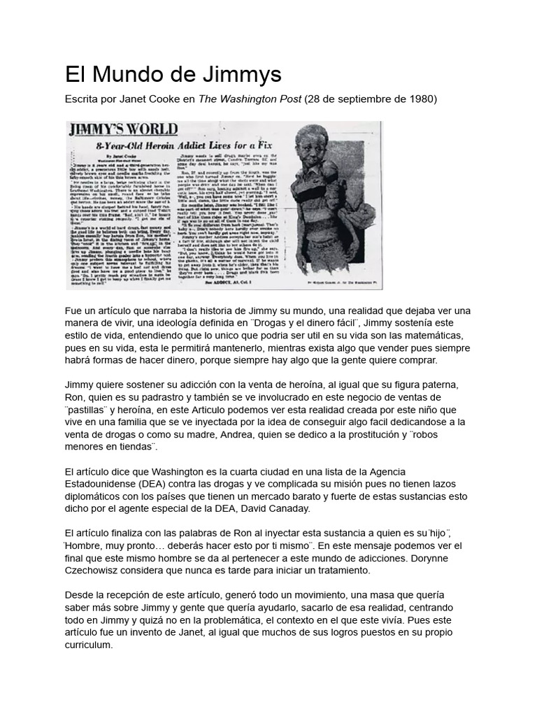 EL MUNDO DE JIMMY | PDF