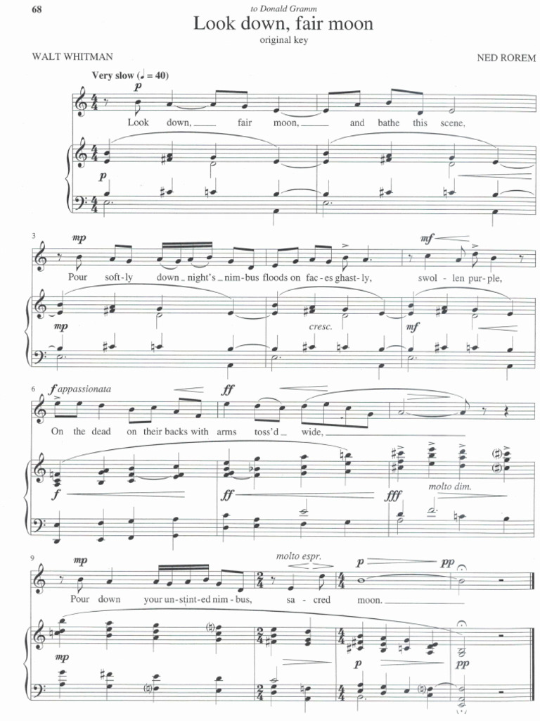 Look down fair moon | PDF