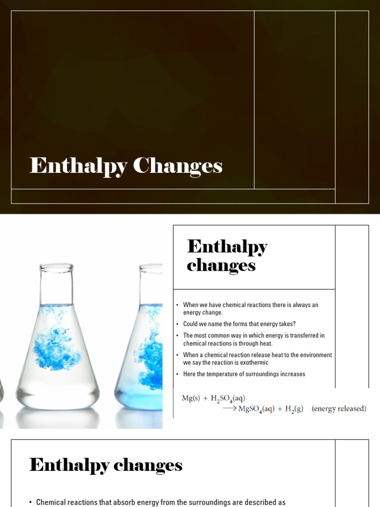 6. Enthalpy Changes | PDF