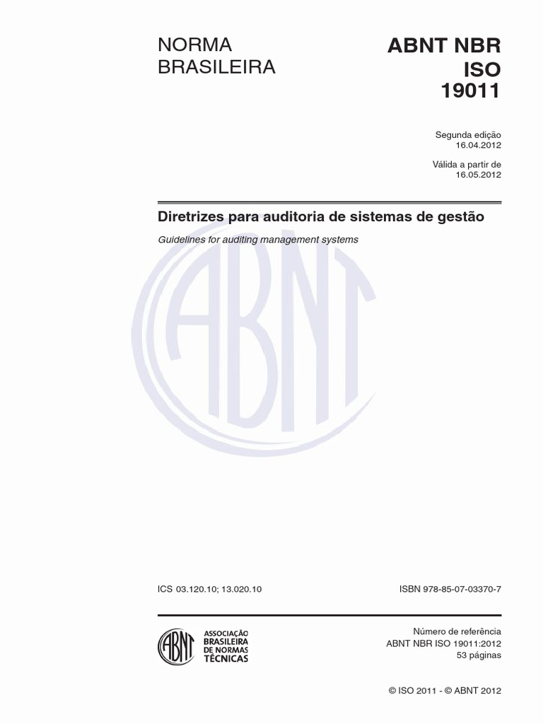 Abnt Iso 19011 | PDF
