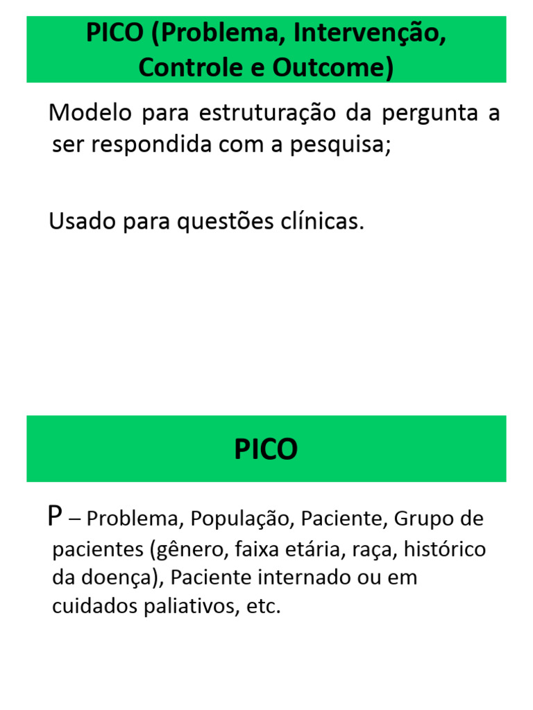 Tutorial PICO | PDF