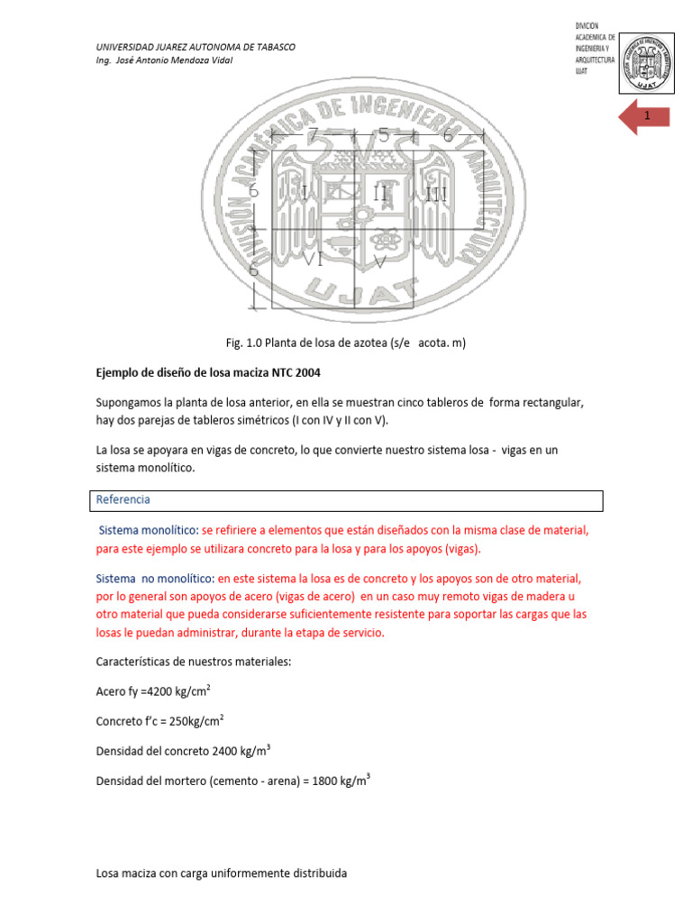 Calculo de Losa | PDF Calculo de Losa | PDF