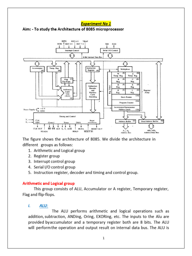 Experiment No 1 | PDF