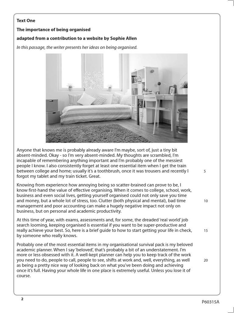 Edexcel IGCSE-English Language B - 2019 Jan P1/R (Text) | PDF