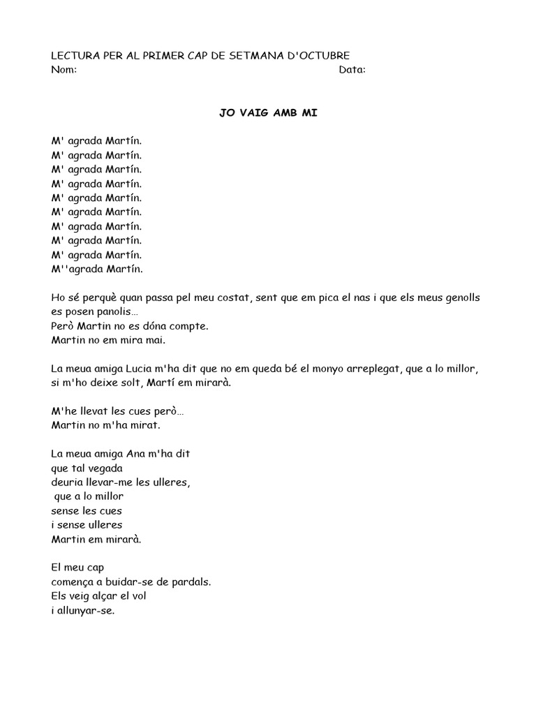 JO VAIG AMB MI-conte Autoestima | PDF