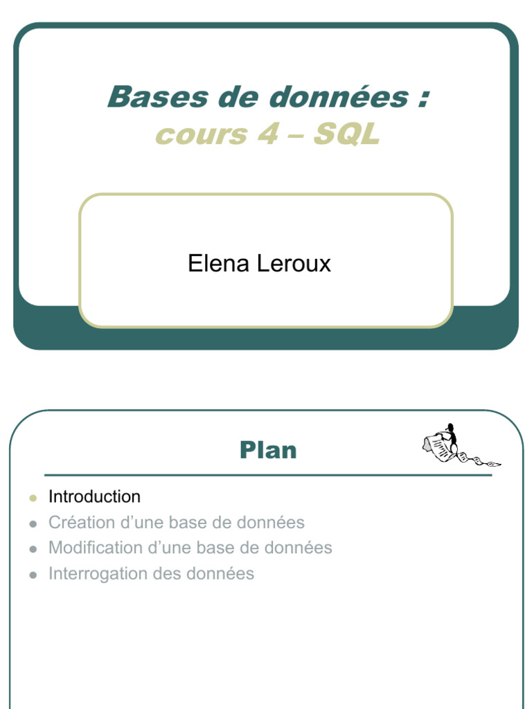 Cours04 BDD SQL | PDF