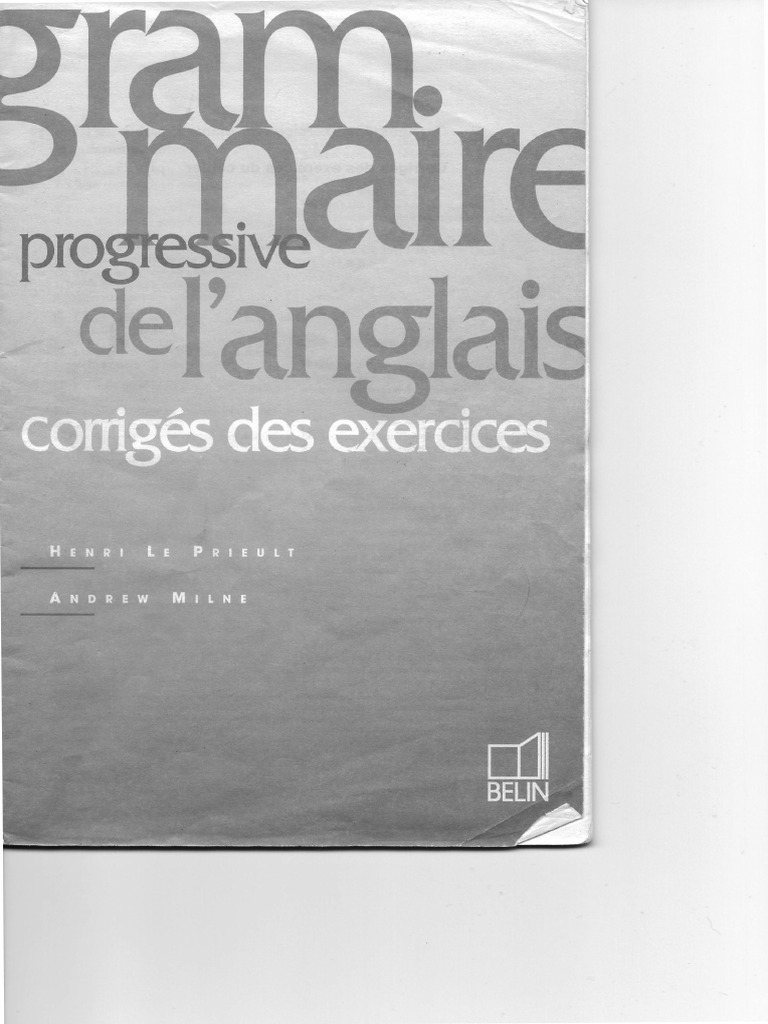 Corrige Exos Grammaire | PDF