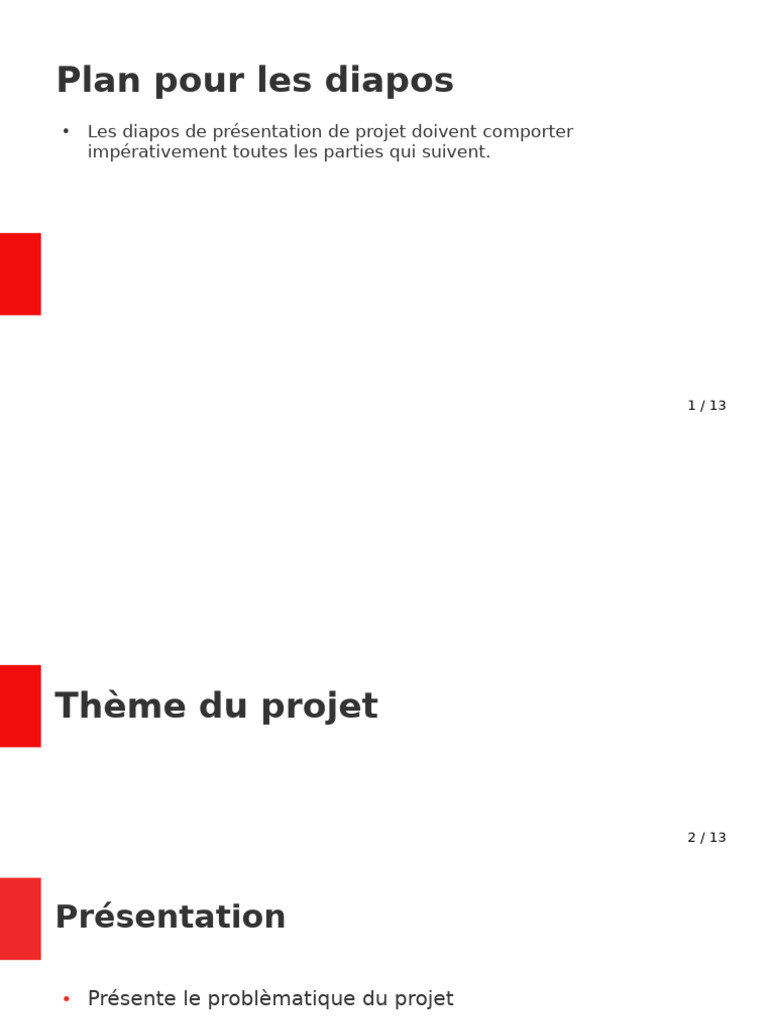 Modele Plan Diapo | PDF