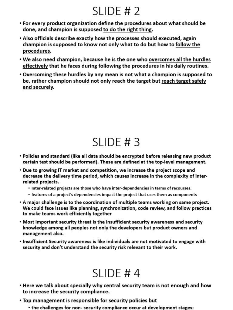 Champion Notes | PDF