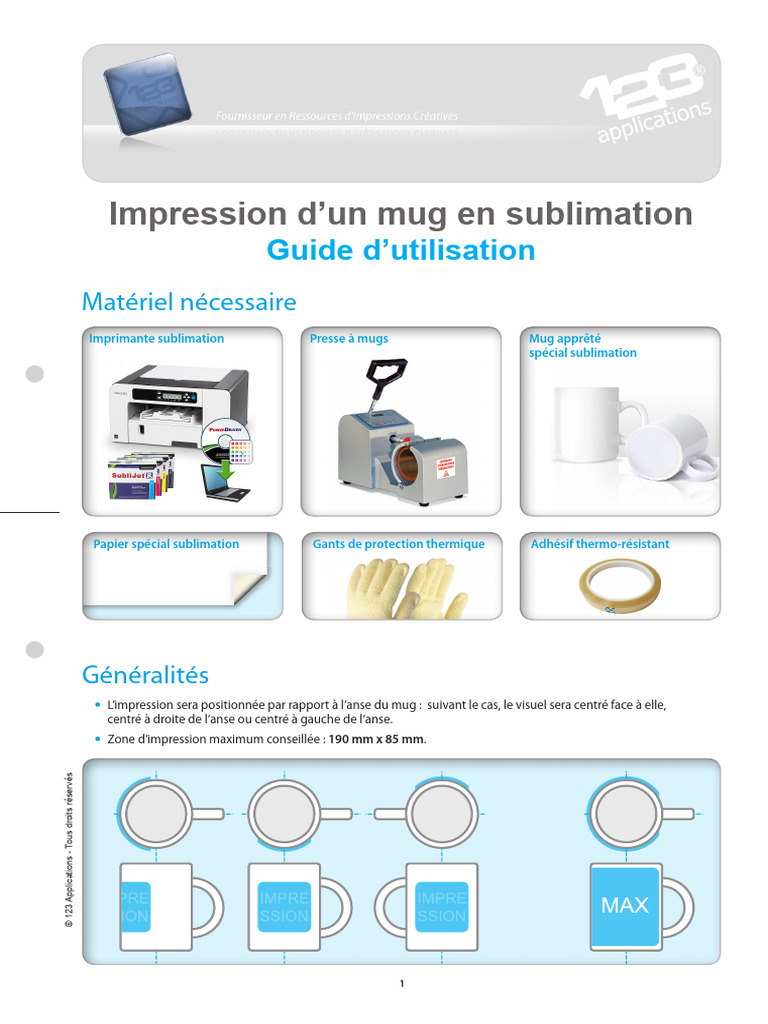 123applications Subli Mugs | PDF