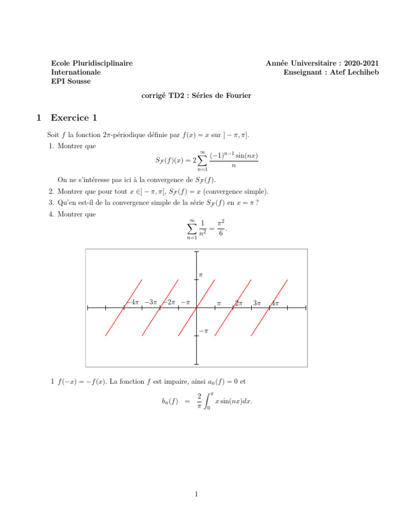 Corrig Math td2 | PDF