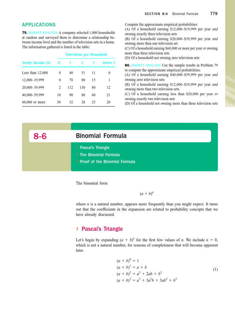 Binomial Formula | PDF | Abstract Algebra | Mathematics