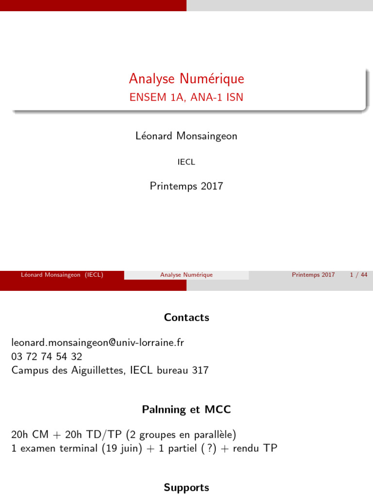 Cours-01-Erreurs | PDF