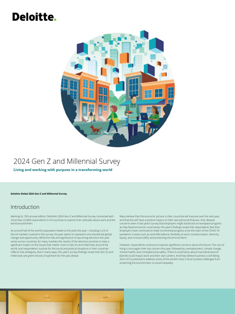 Deloitte 2024 Genz Millennial Survey | PDF