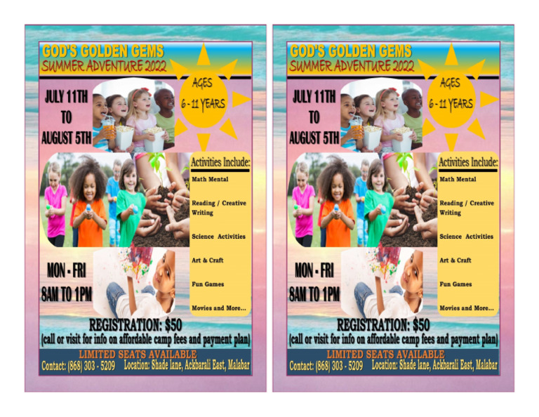 Quasie Summer Camp 2022 Flyer Prints | PDF