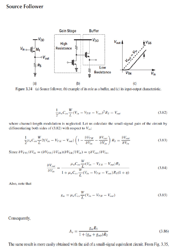 CD and Source follower | PDF