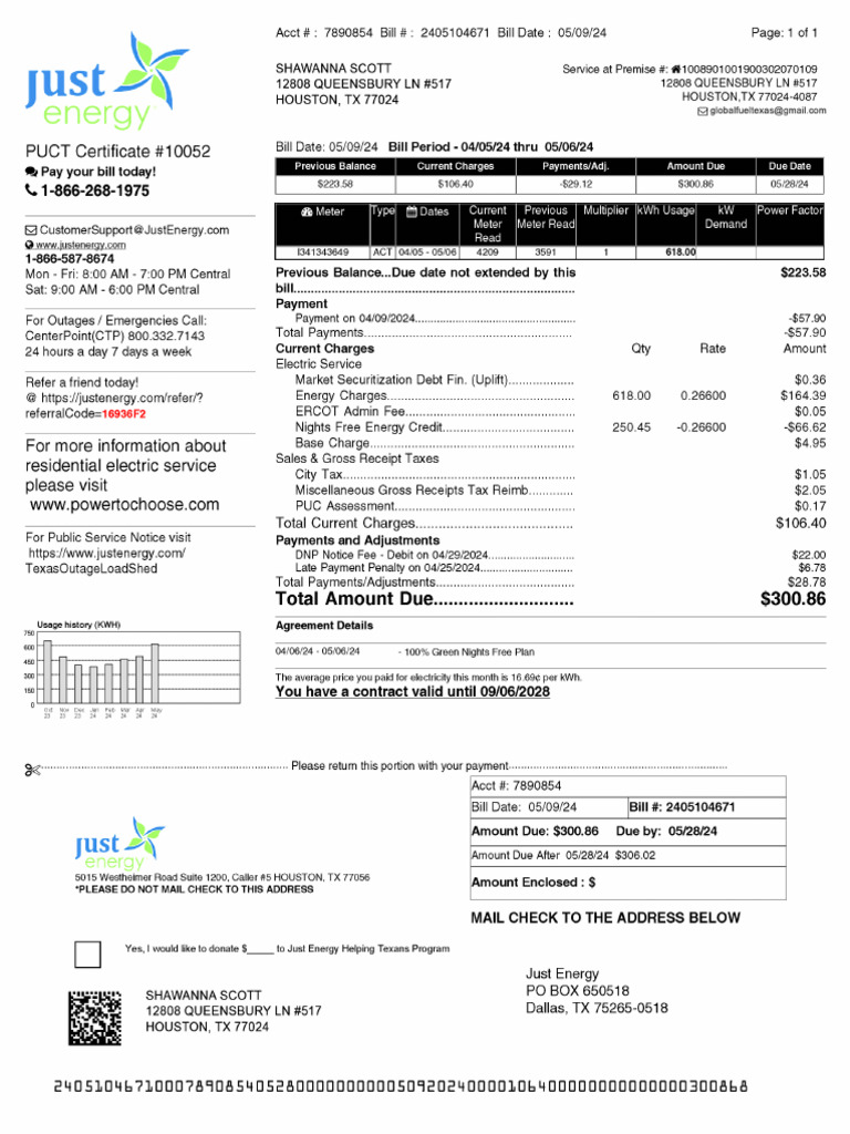 Usa Just Energy Bill 2 | PDF